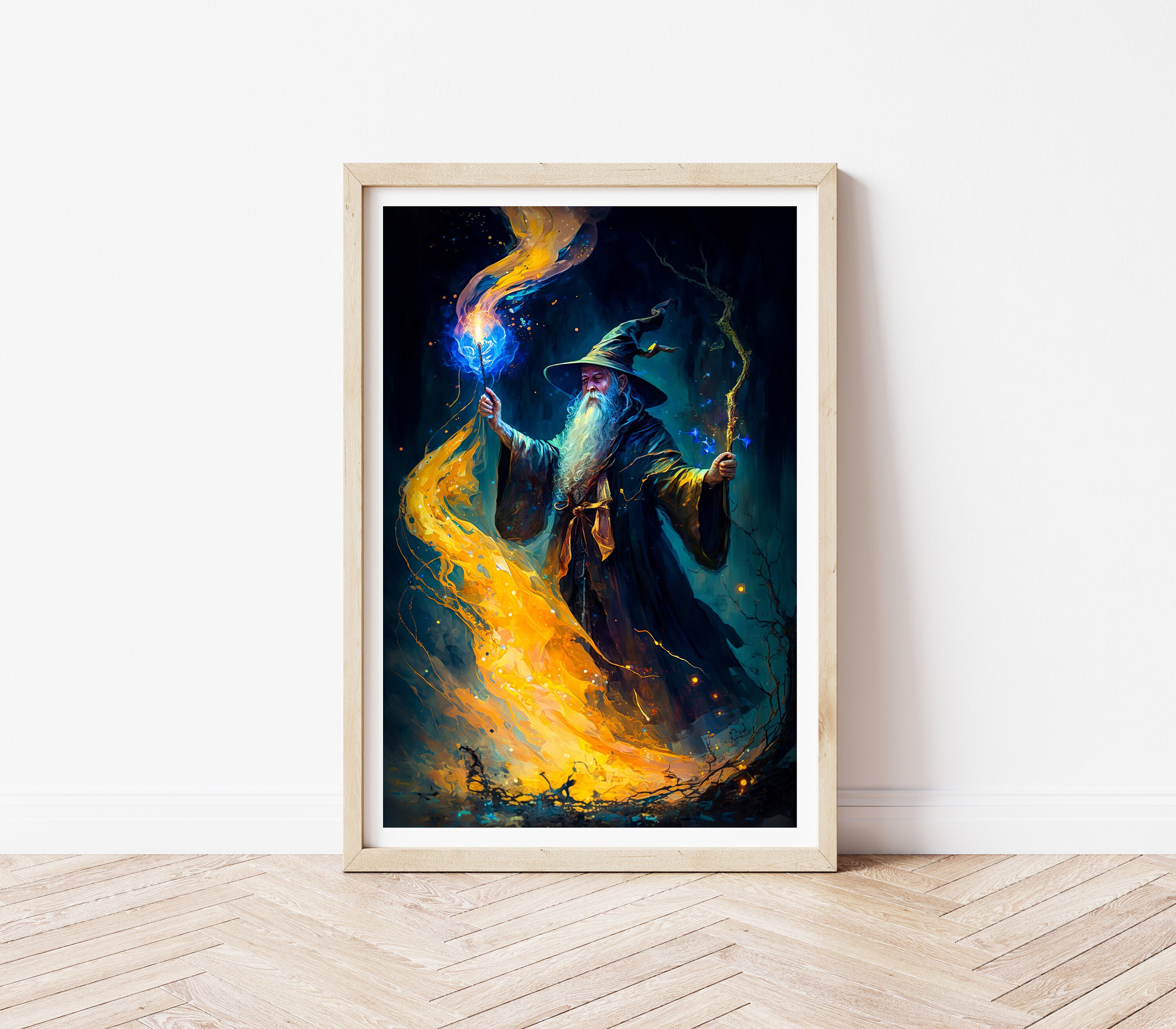 Wizard Art, Fantasy Art, Mythical Art, Magical Art, Digital Download ...