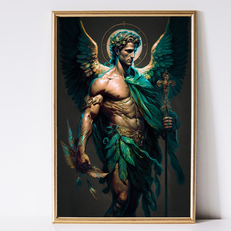Hermes Greek God Art Greek Mythology Art Fantasy Art - Etsy