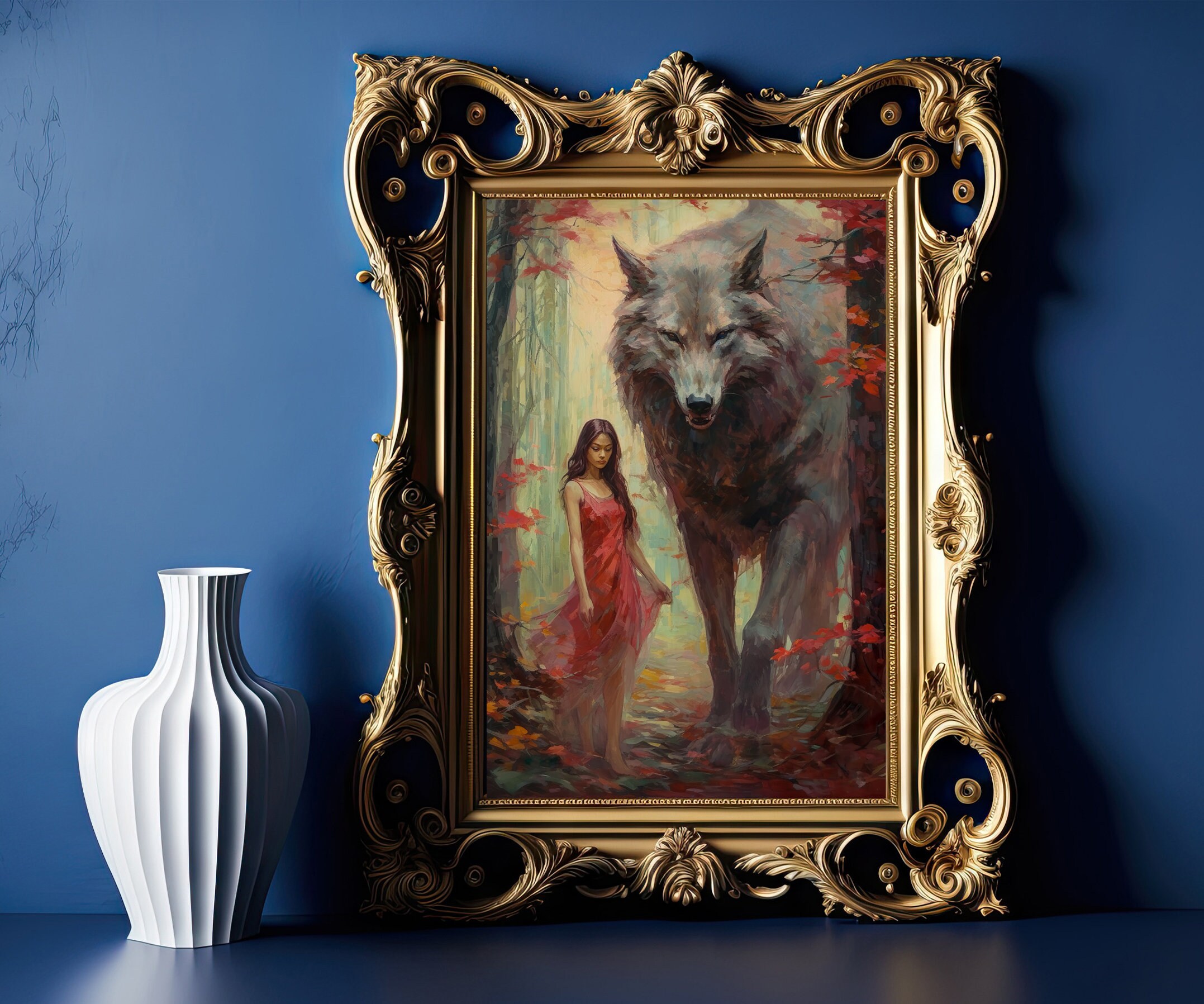 Wolf Art Fantasy Art Mythical Art Magical Art Fantasy - Etsy