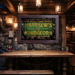 Custom DND Dungeon Poster With Name, Home Decor, Digital Download, Wall ...