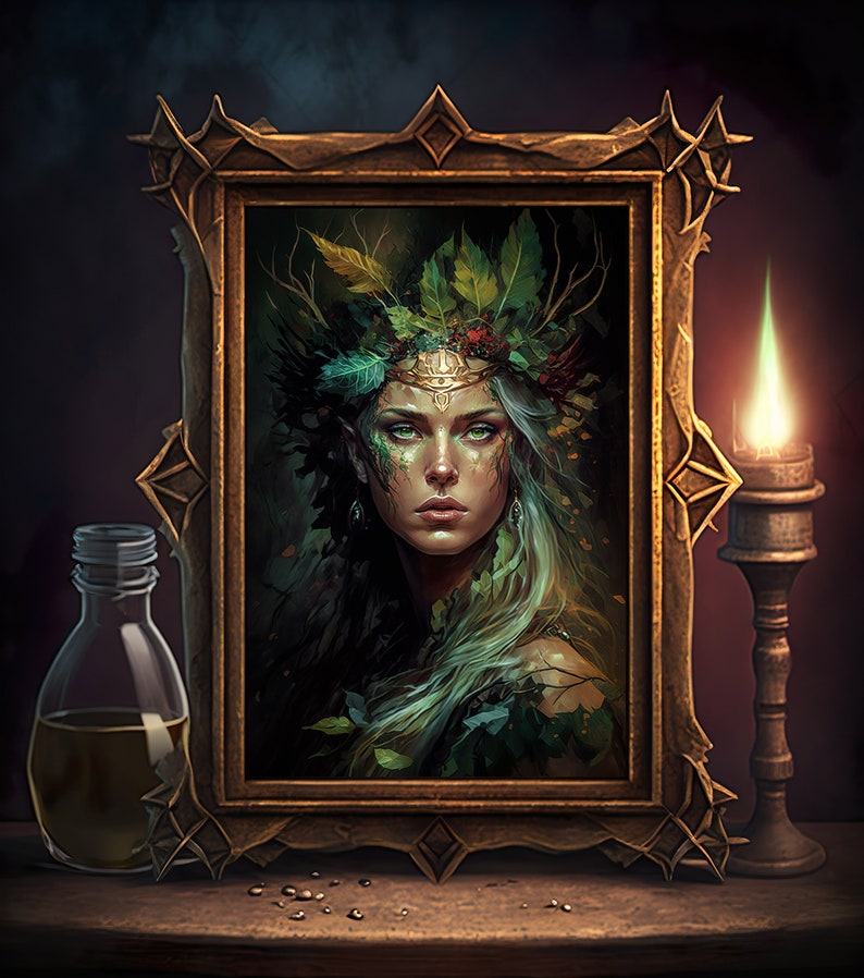 Druid Art Fantasy Art Mythical Art Magical Art Digital - Etsy