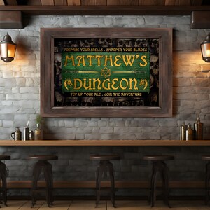 Custom DND Dungeon Poster With Name, Home Decor, Digital Download, Wall ...