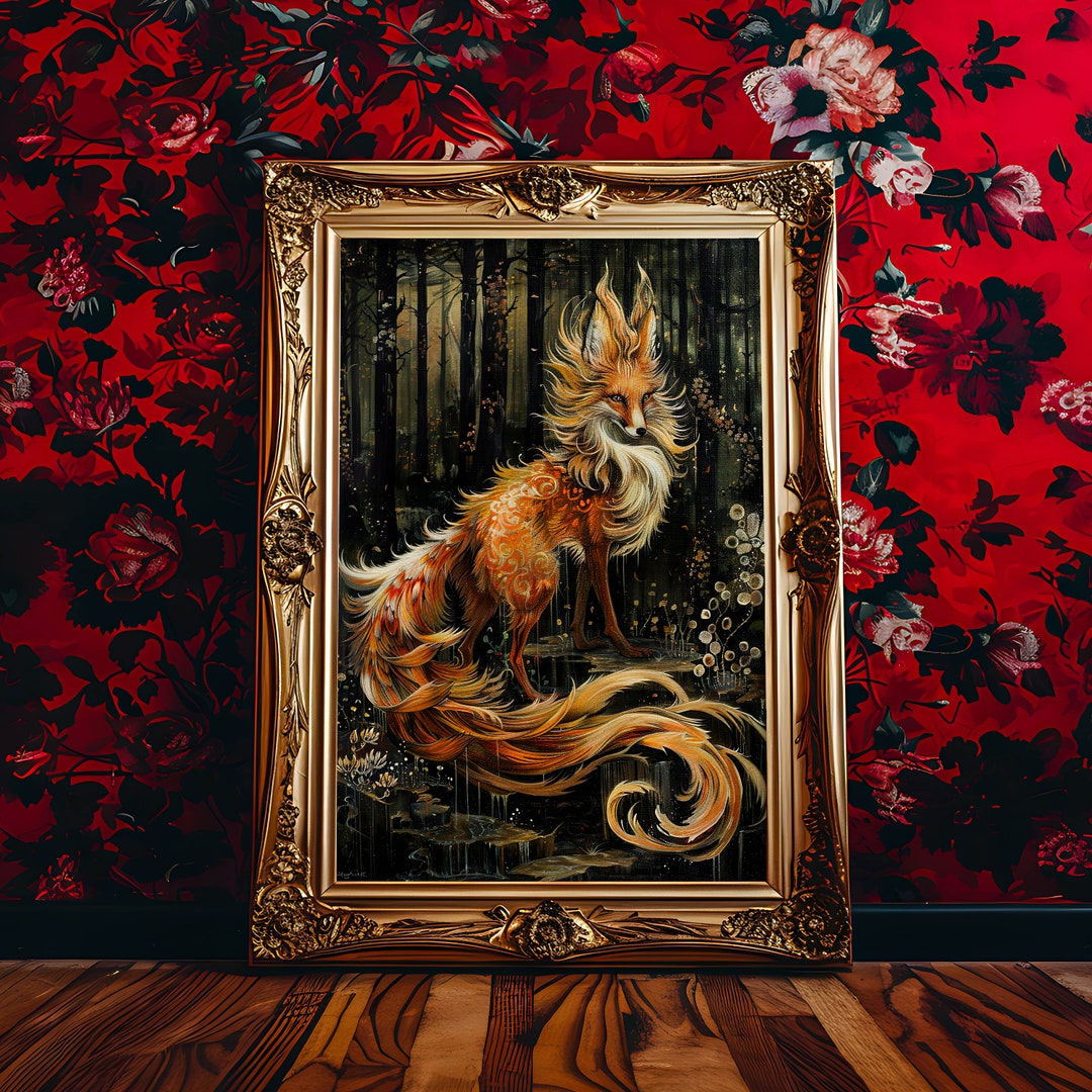 Kitsune Magical Fox, Japanese Folklore, Japanese Mythology, Vintage ...