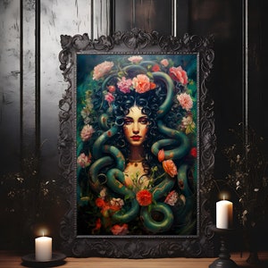 Medusa Greek Goddess Art, Greek Mythology Art , Fantasy Art, Mythical ...
