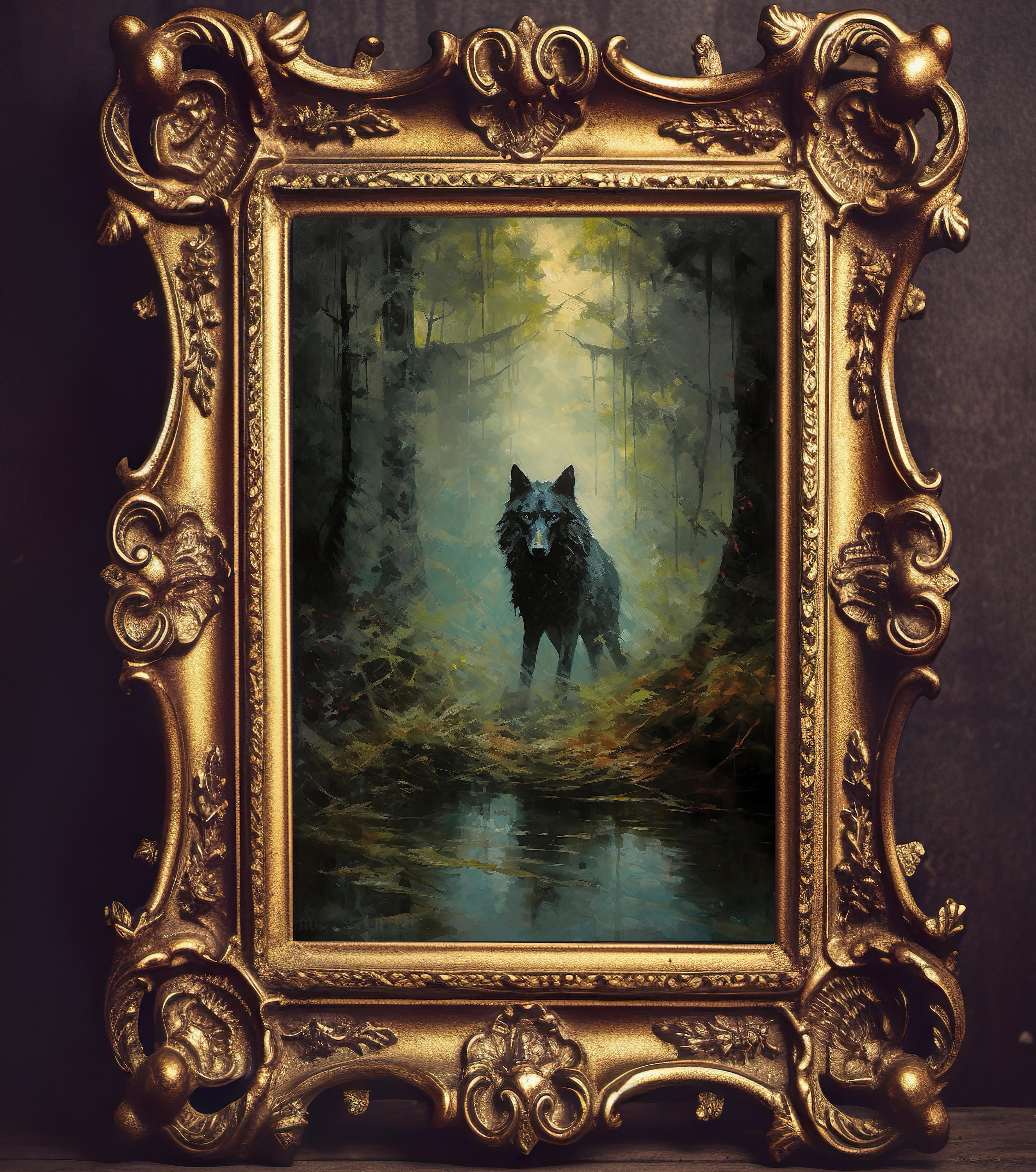 Wolf Art Fantasy Art Mythical Art Magical Art Fantasy - Etsy