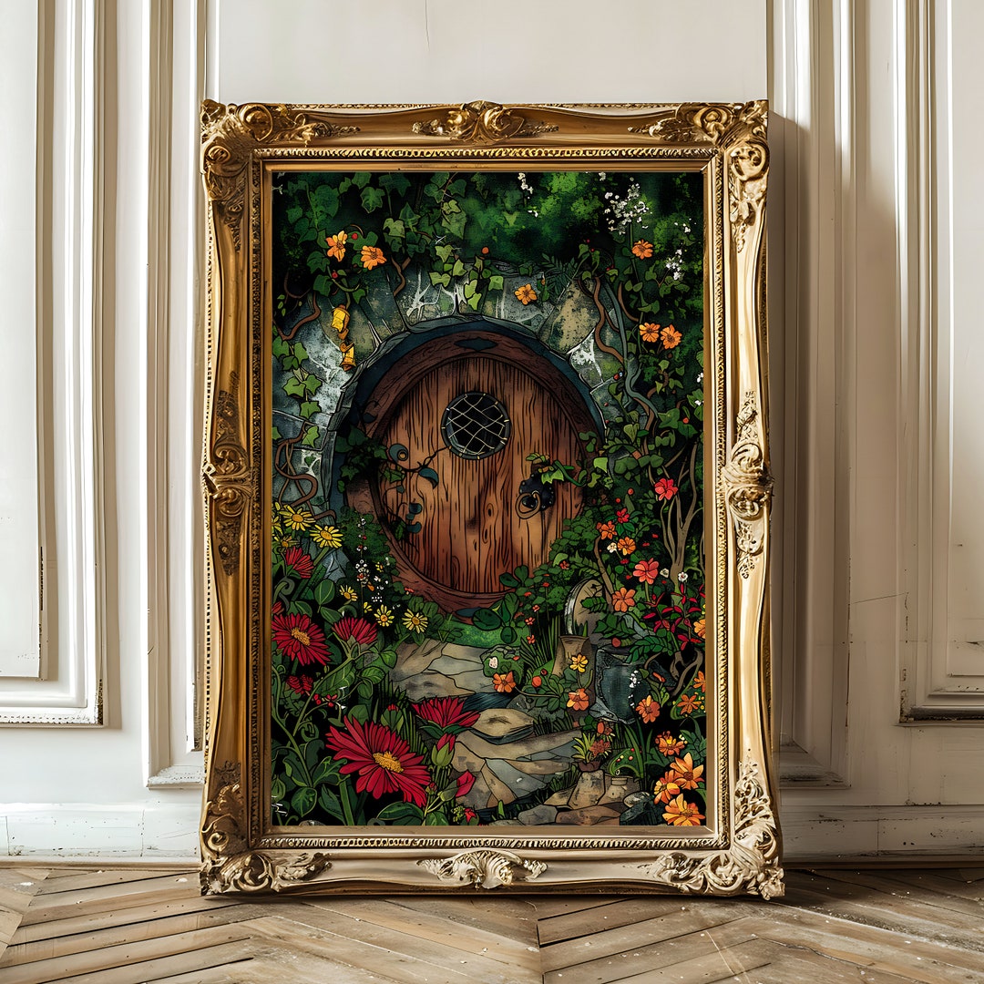 The Shire Art Print, Bookish Artwork, Earthy Boho, Earthy Celestial ...