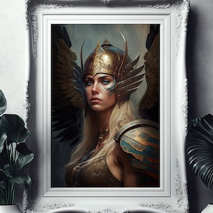 Valkyrie Art, Norse Mythology Art , Fantasy Art, Mythical Art, Magical ...