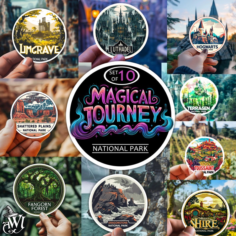 Fantasy Stickers - Etsy