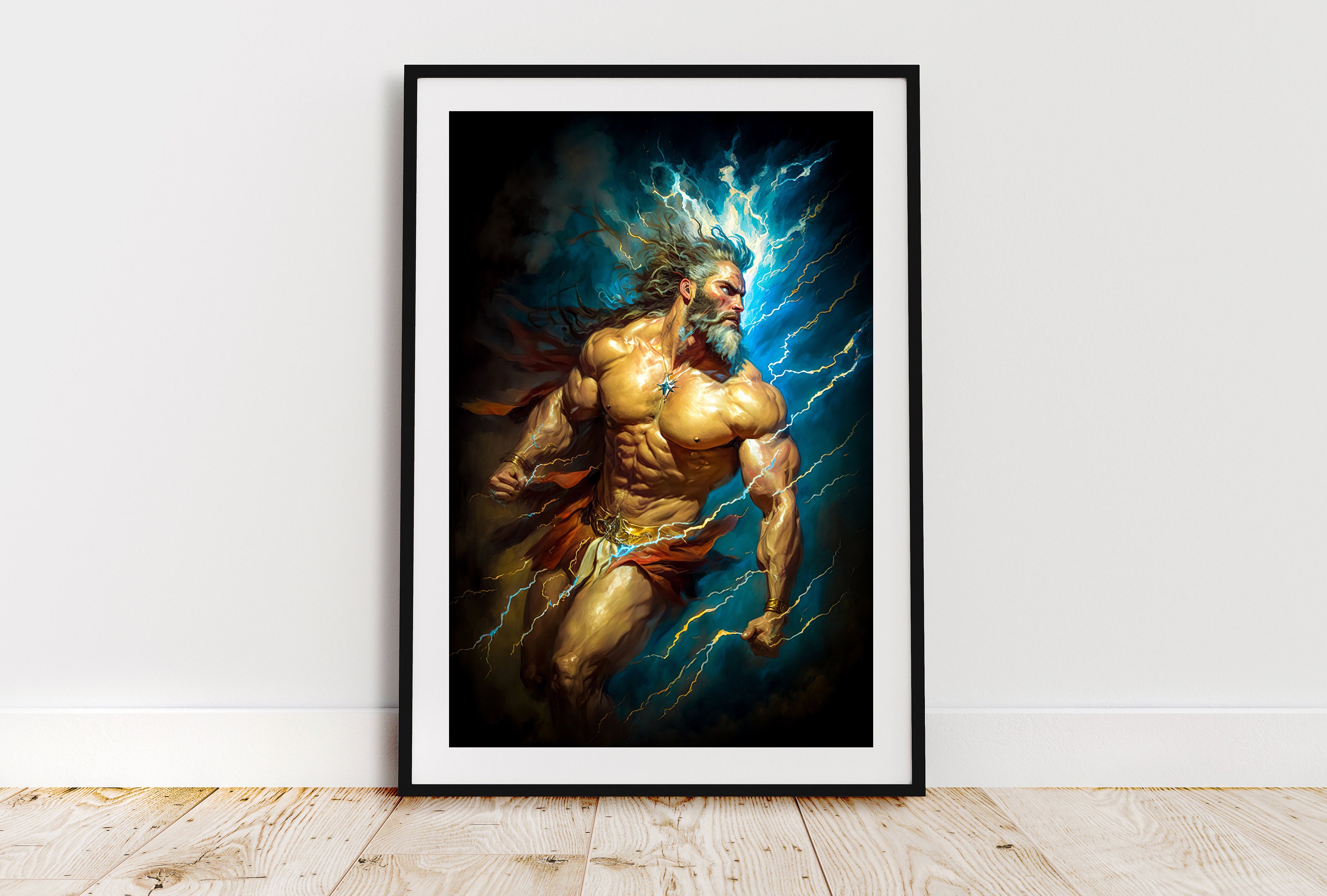 Zeus Greek God Art Greek Mythology Art Fantasy Art - Etsy Australia