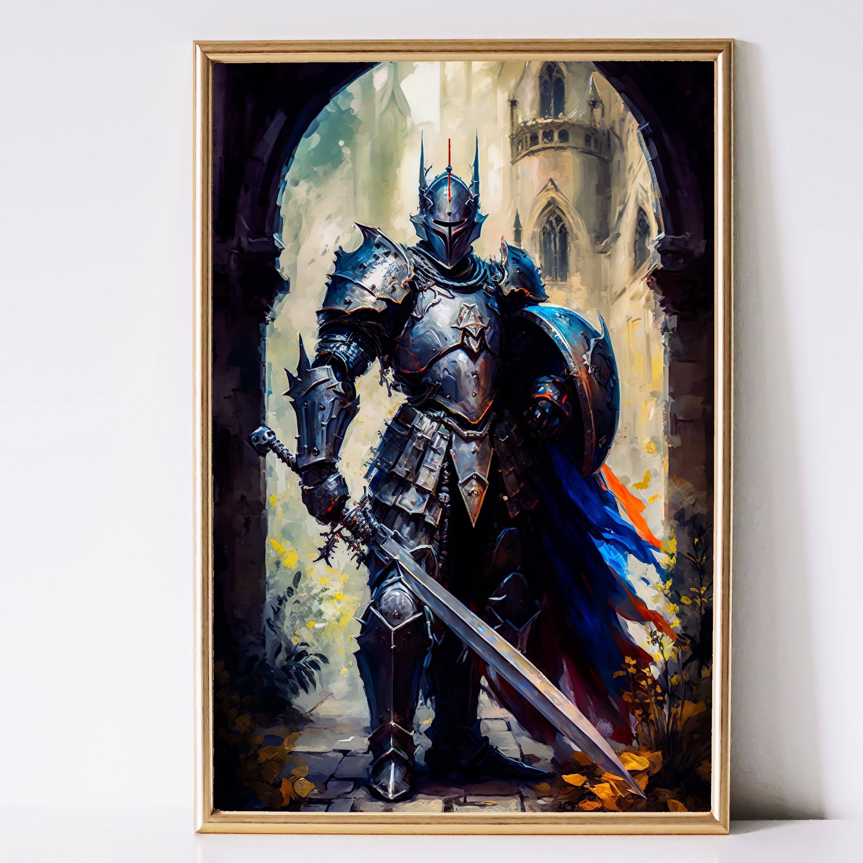 Paladin Art Knight Art Fantasy Art Mythical Art Magical - Etsy