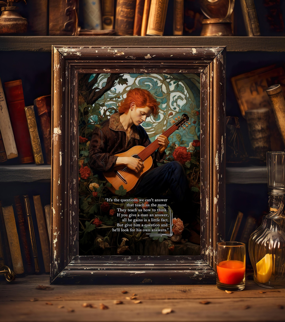 Kingkiller Chronicle Inspired Art, Books and Reading Art, Kvothe Name ...