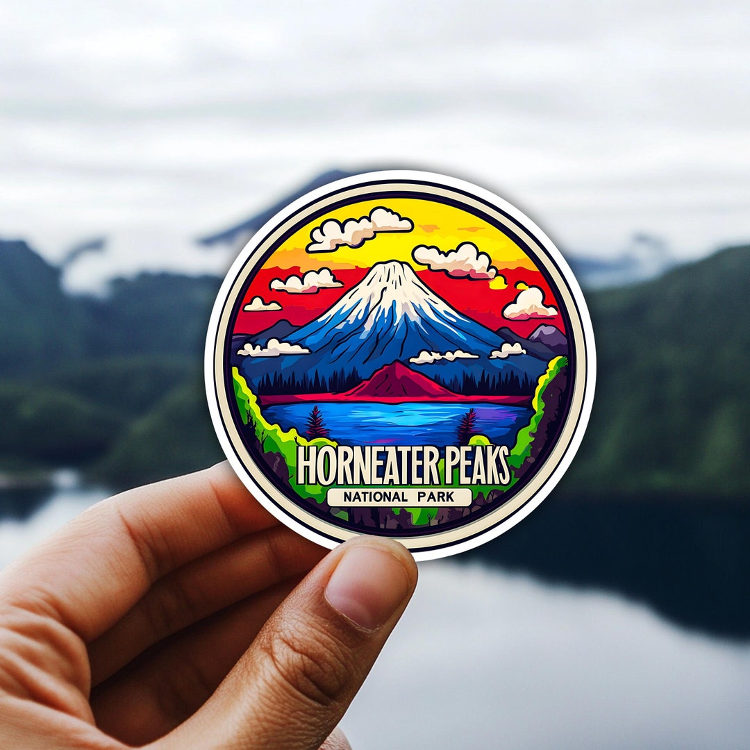 Horneater Peaks National Park Sticker Waterproof Vinyl Sticker ...