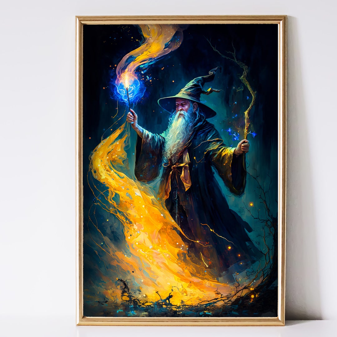 Wizard Art, Fantasy Art, Mythical Art, Magical Art, Digital Download ...
