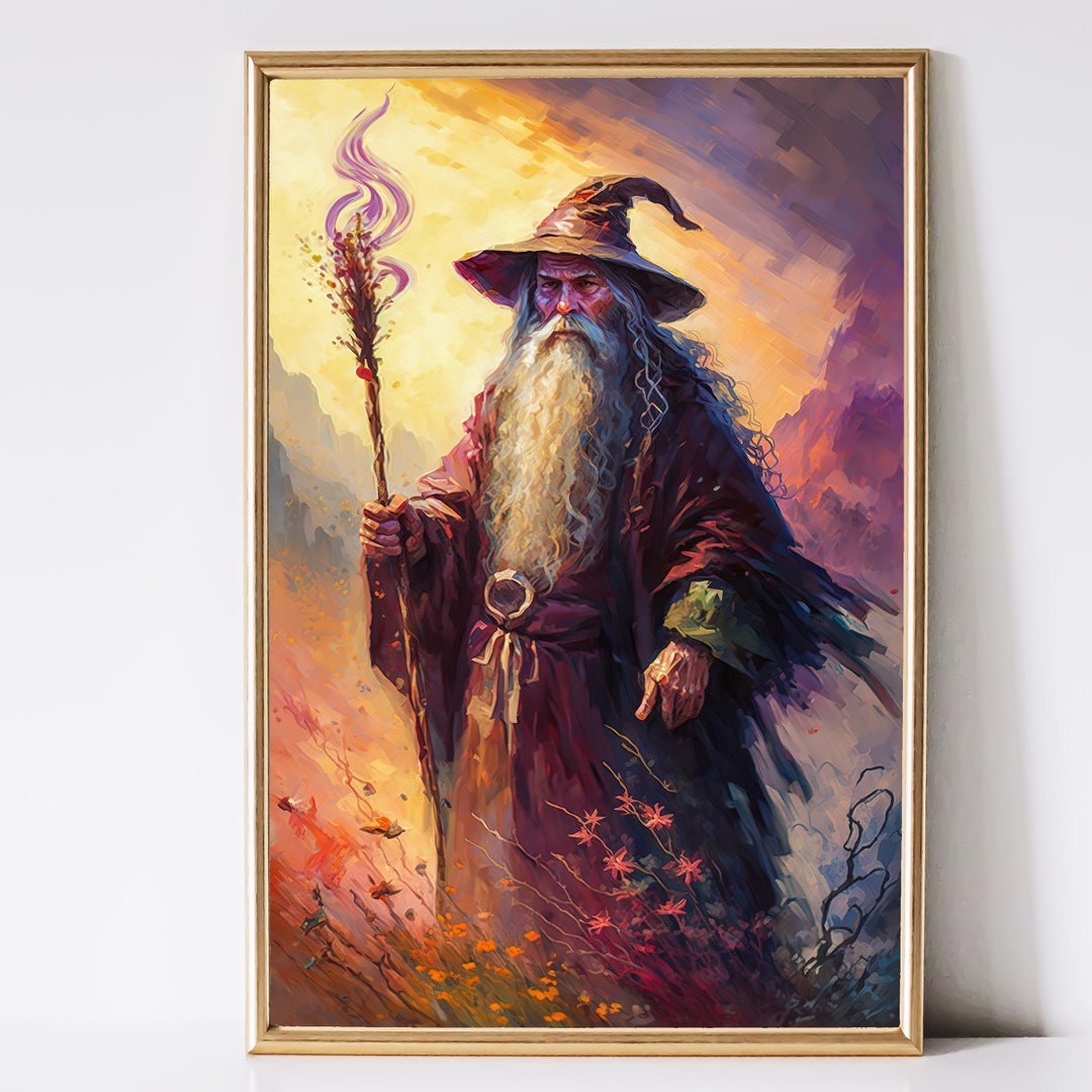 Zauberer Kunst, Fantasy Kunst, mythische Kunst, magische Kunst ...