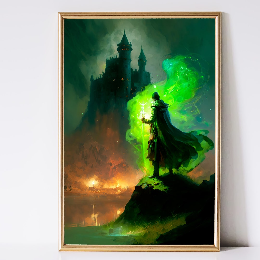 Sorcerer Art, Fantasy Art, Mythical Art, Magical Art, Digital Download ...