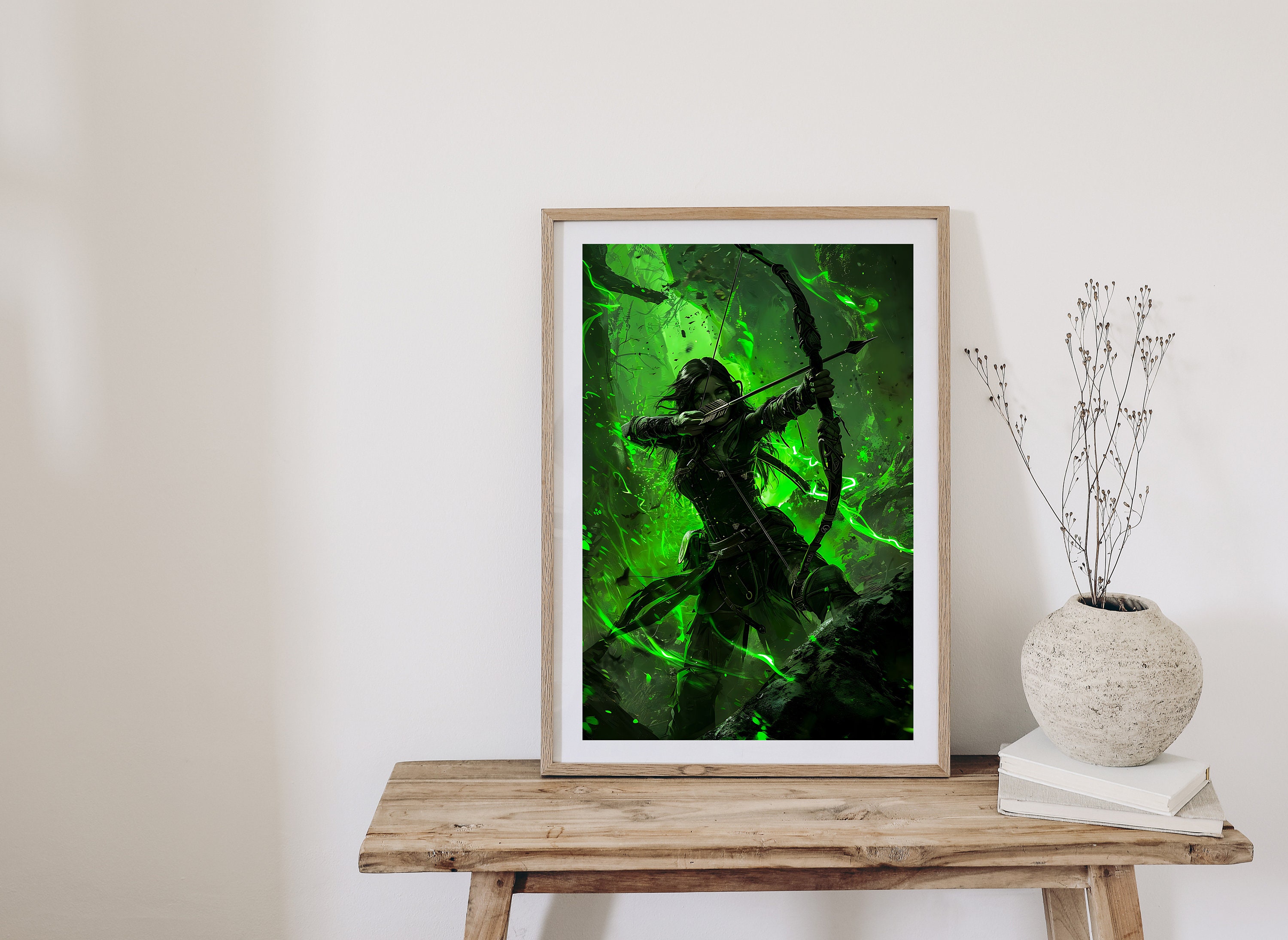 Ranger Portrait, Fantasy Art, Printable Wall Art, Fantasy Art Print ...