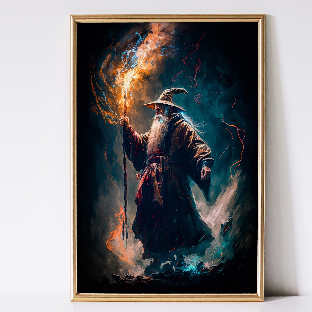 Wizard Art, Fantasy Art, Mythical Art, Magical Art, Digital Download ...
