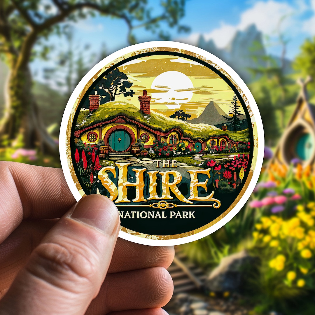 The Shire National Park Sticker Waterproof Vinyl Sticker Lord of the ...