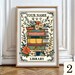 Custom Library Name Art, Bookshelf Artwork, Sign Personalized Name ...