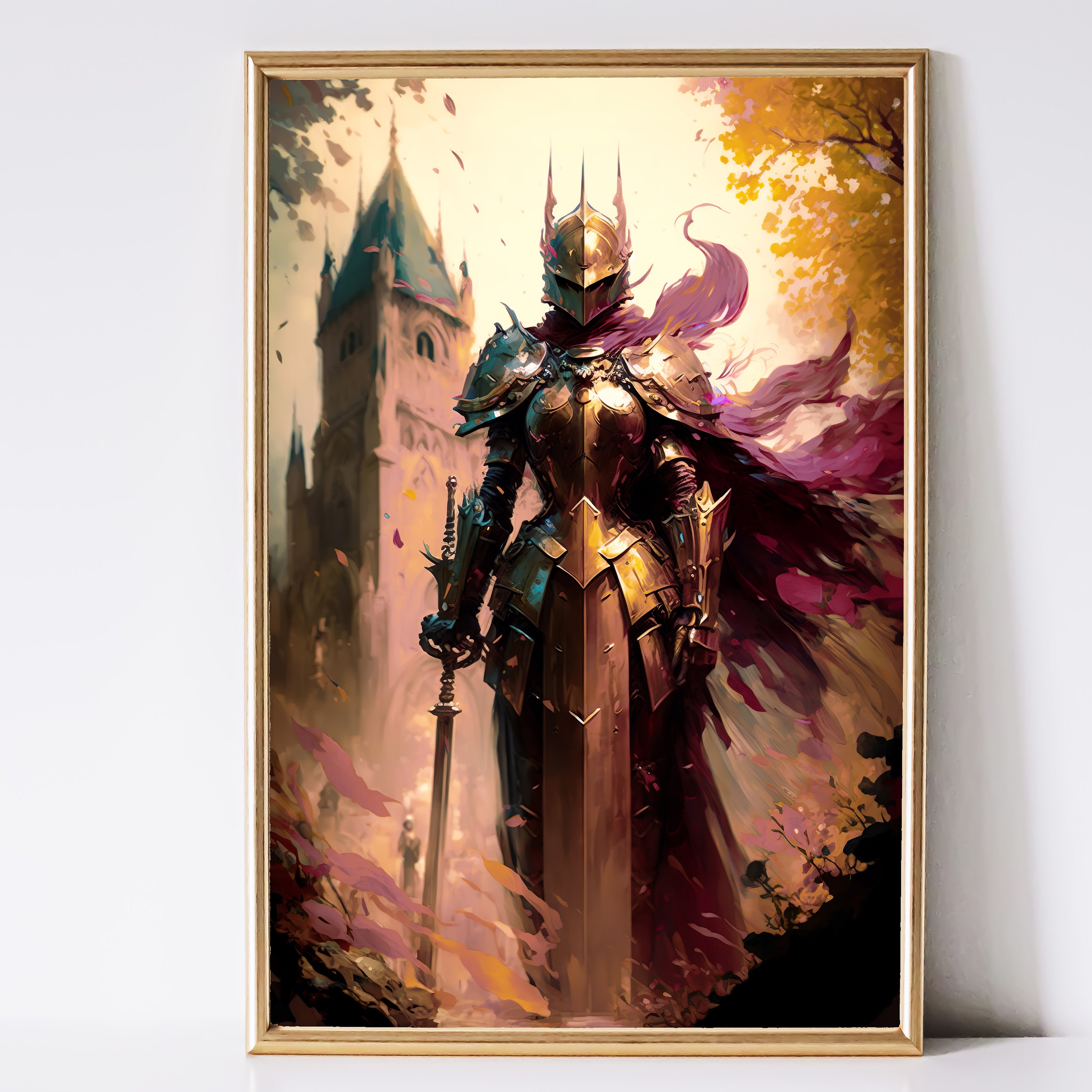 Golden Knight Art