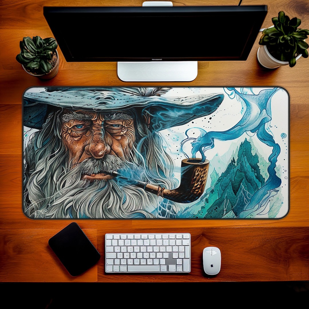 Gandalf Desk Mat, Lord of the Rings Mousepad, the Hobbit Mouse Pad ...