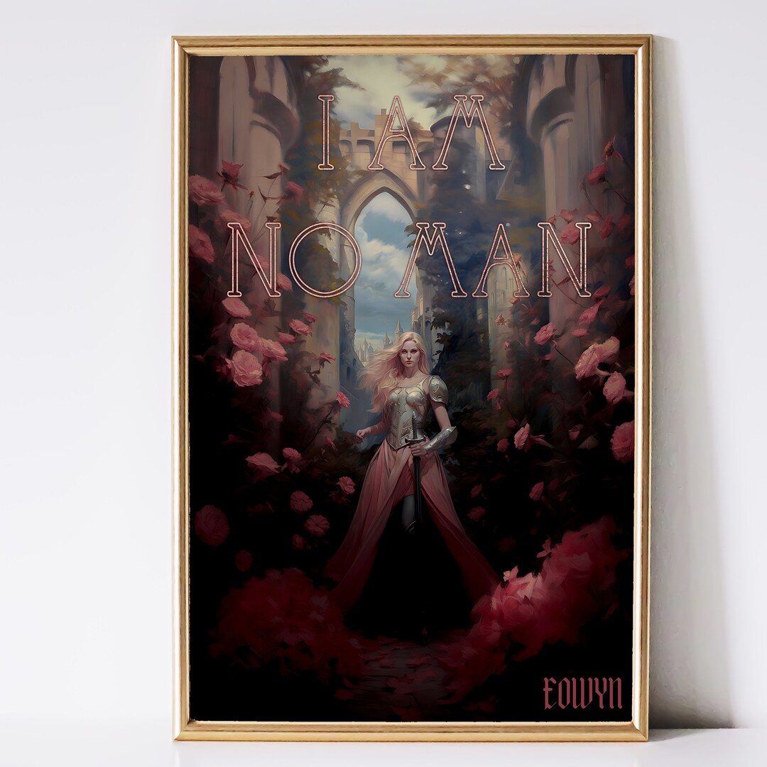 I AM NO MAN, Tolkien Inspired Art, Books and Reading Art, Bag End Art ...