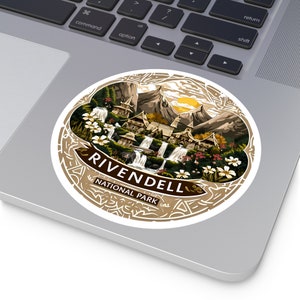 Rivendell National Park Sticker Waterproof Vinyl Sticker Lord of the ...