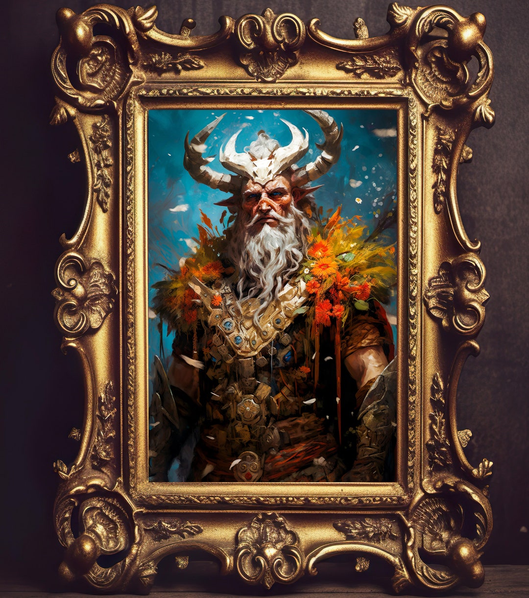 Druide Kunst, Fantasy Kunst, mythische Kunst, magische Kunst, digitaler ...