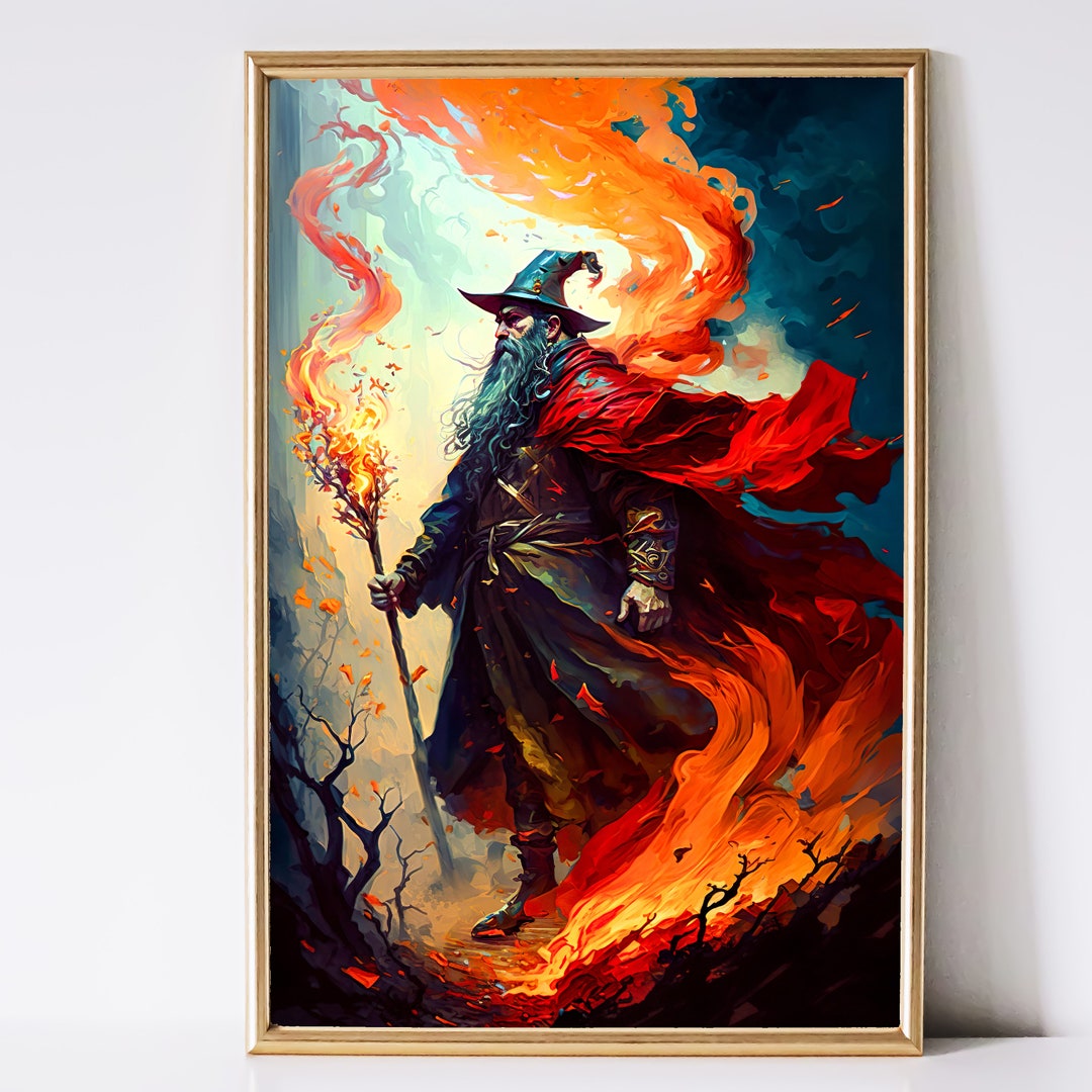 Wizard Art, Fantasy Art, Mythical Art, Magical Art, Digital Download ...