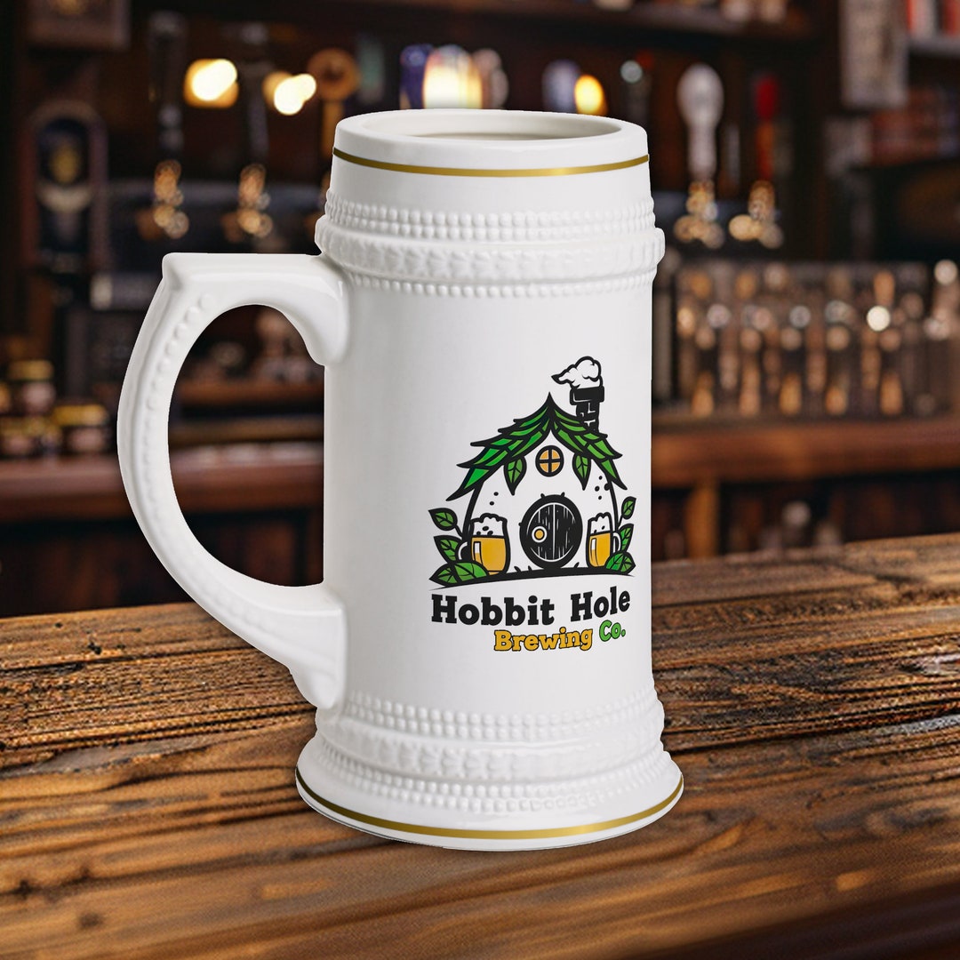 Hobbit Hole Brewing Co. 22oz Beer Mug, Lord of the Rings Inspired, the ...