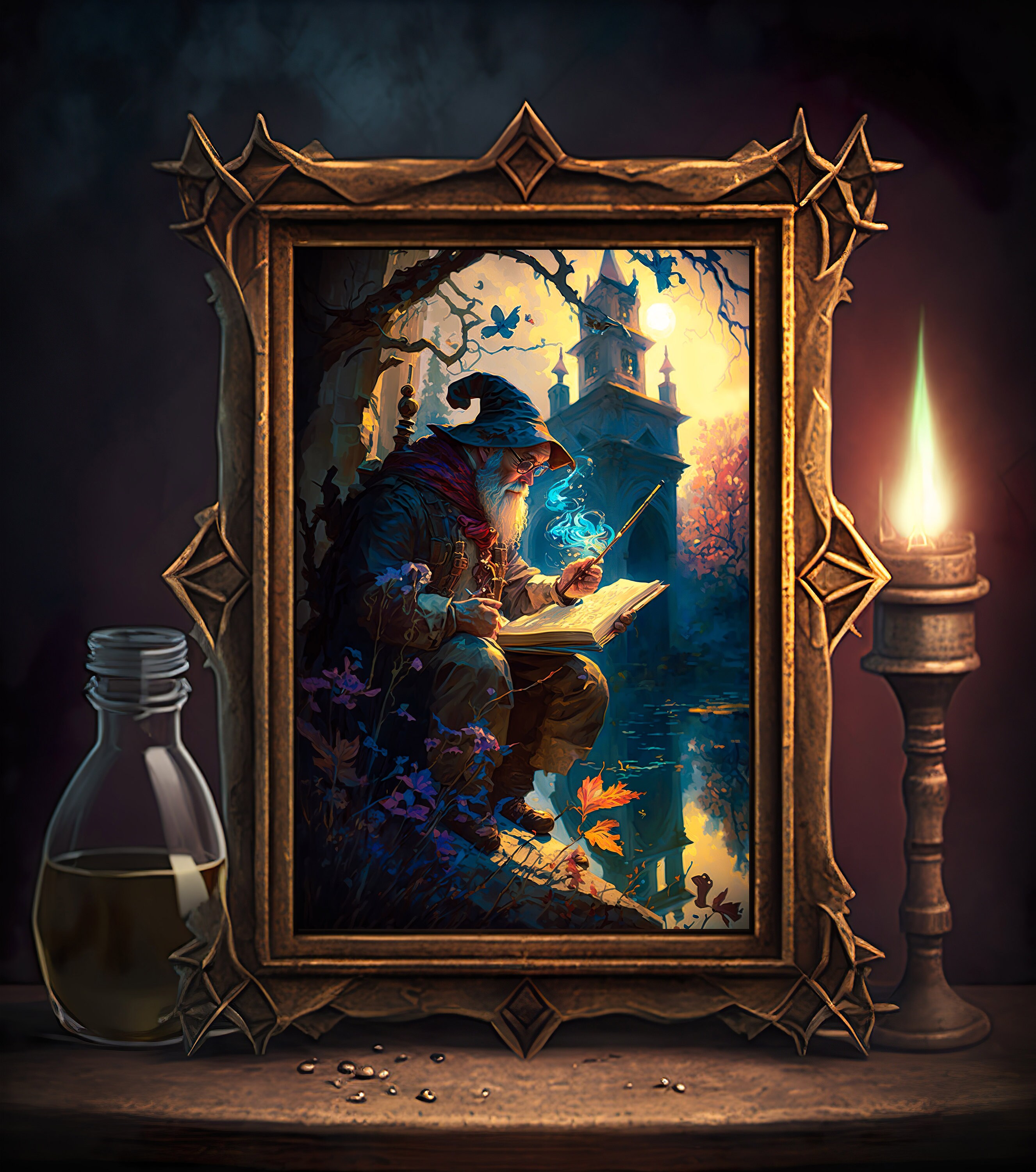 Wizard Art, Fantasy Art, Mythical Art, Magical Art, Digital Download ...