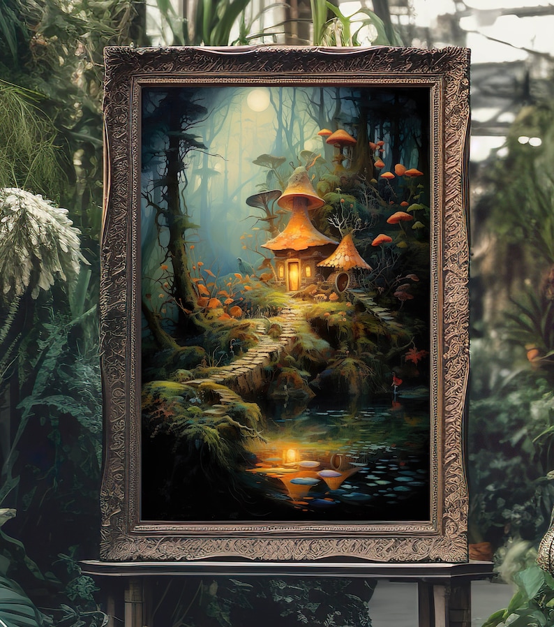 Enchanted Forest Art Fantasy Art Mythical Art Magical Art - Etsy
