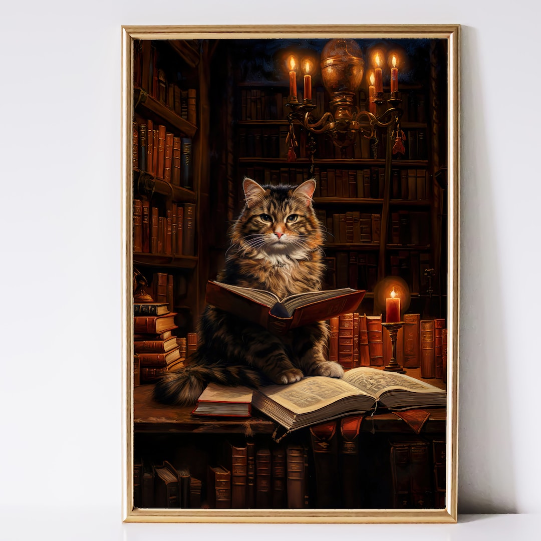 Wizard's Cat, Fantasy Art, Mythical Art, Magical Art, Fantasy Landscape ...