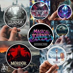 Magical Journey Sticker Bundle Set of 5 Outdoor Fantasy Adventure ...
