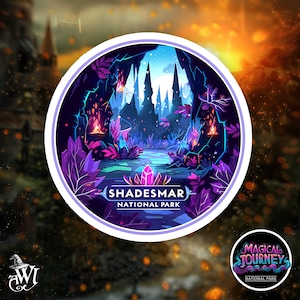Shadesmar National Park Sticker Waterproof Vinyl Sticker Stormlight ...