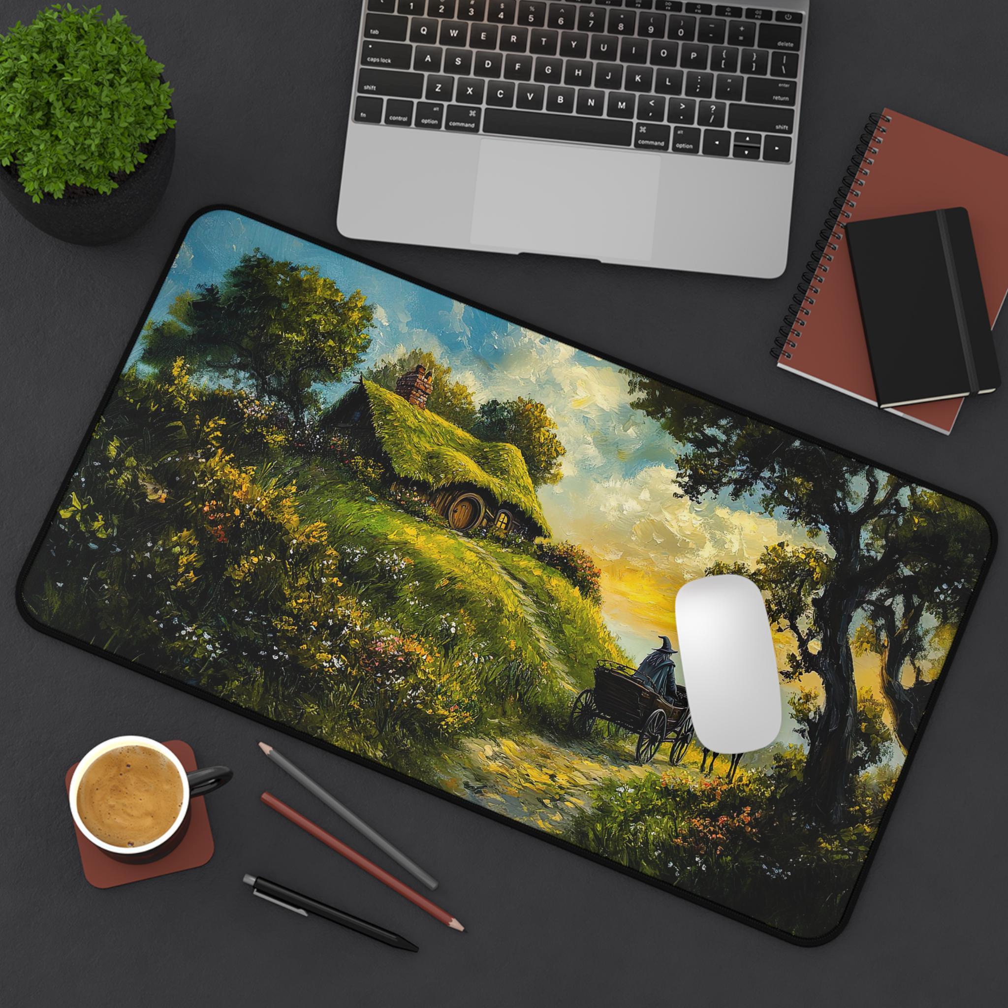 Gandalf in the Shire Desk Mat Lord of the Rings Mousepad the Shire ...
