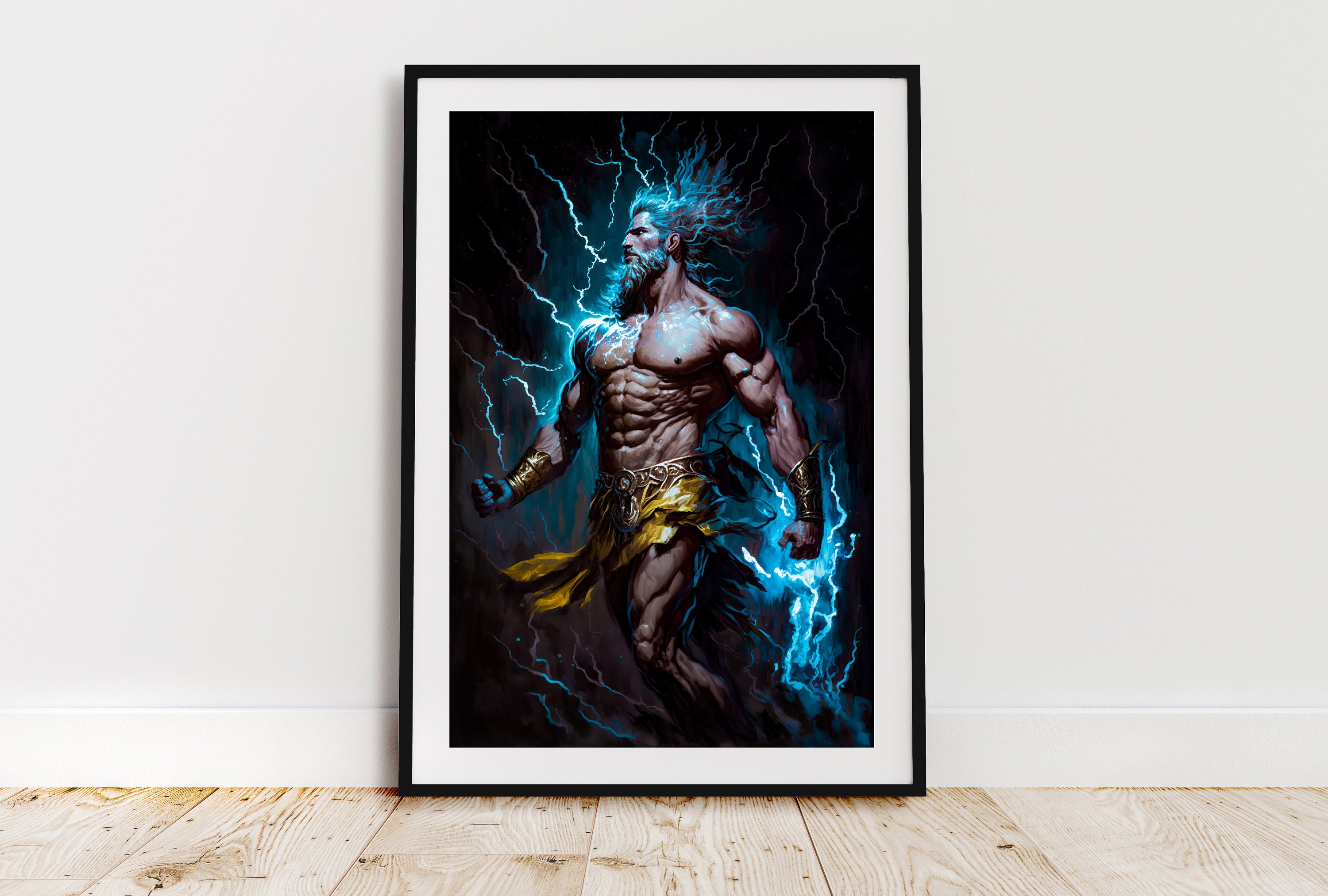 Zeus Greek God Art Greek Mythology Art Fantasy Art - Etsy