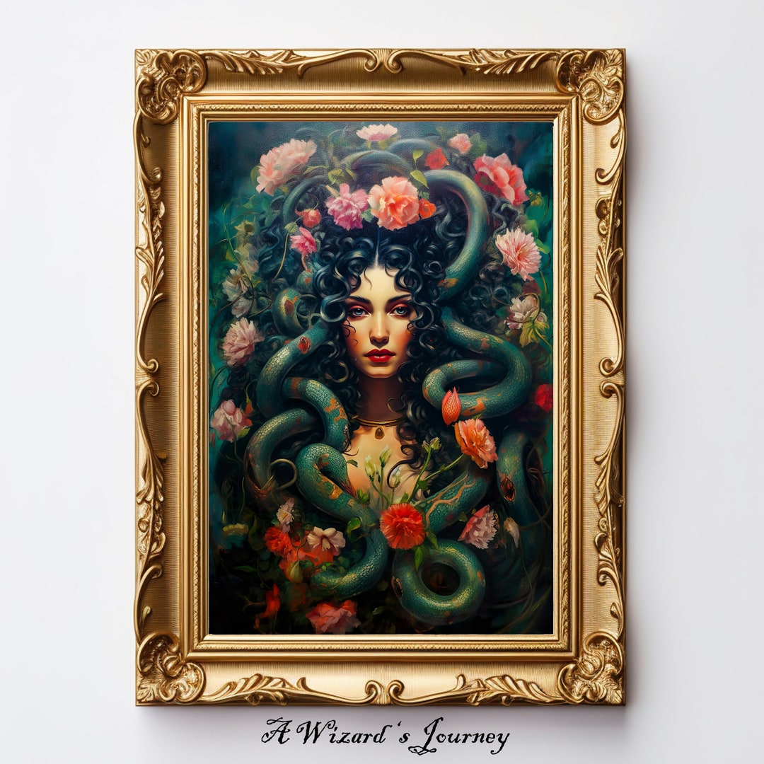 Medusa Greek Goddess Art, Greek Mythology Art , Fantasy Art, Mythical ...