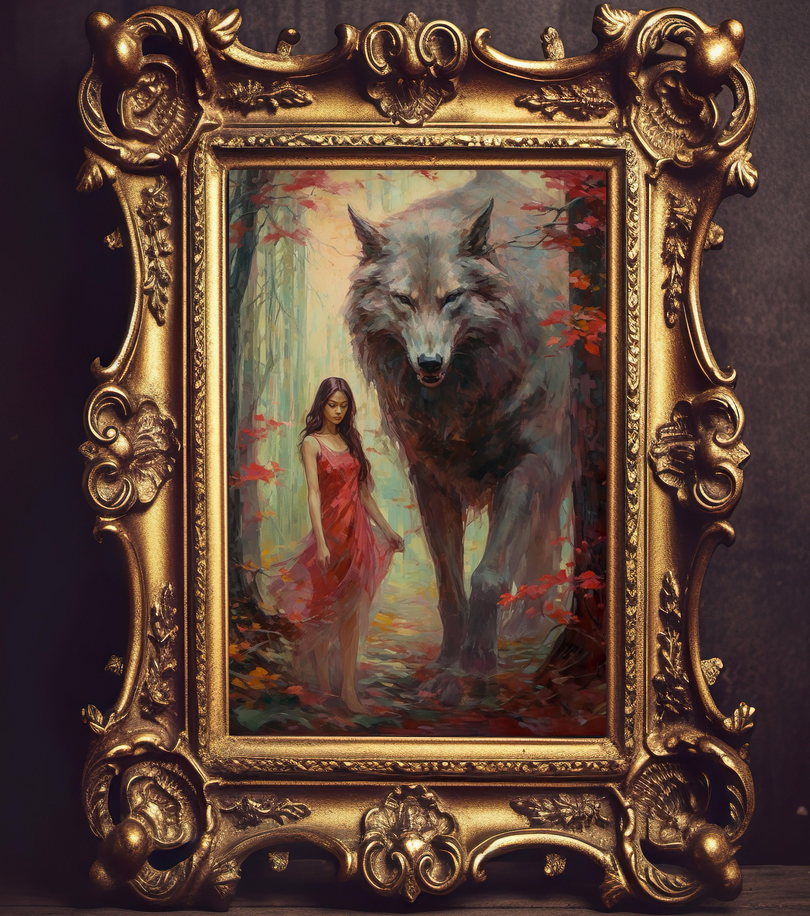 Wolf Art Fantasy Art Mythical Art Magical Art Fantasy - Etsy