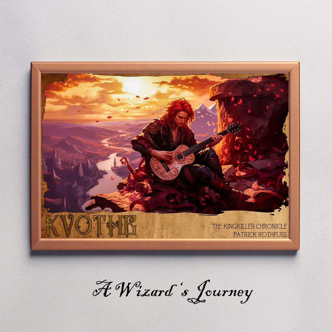 Kingkiller Chronicle Inspired Art, Books and Reading Art, Kvothe Name ...