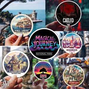 Magical Journey Sticker Bundle Set of 5 Outdoor Fantasy Adventure ...