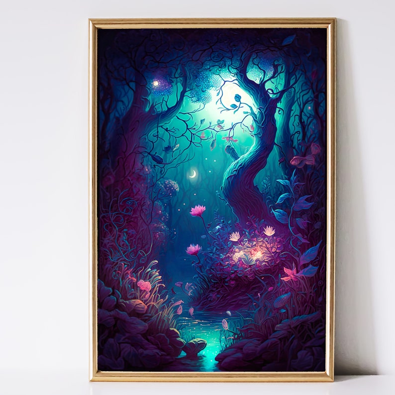 Enchanted Forest Art Fantasy Art Mythical Art Magical Art - Etsy