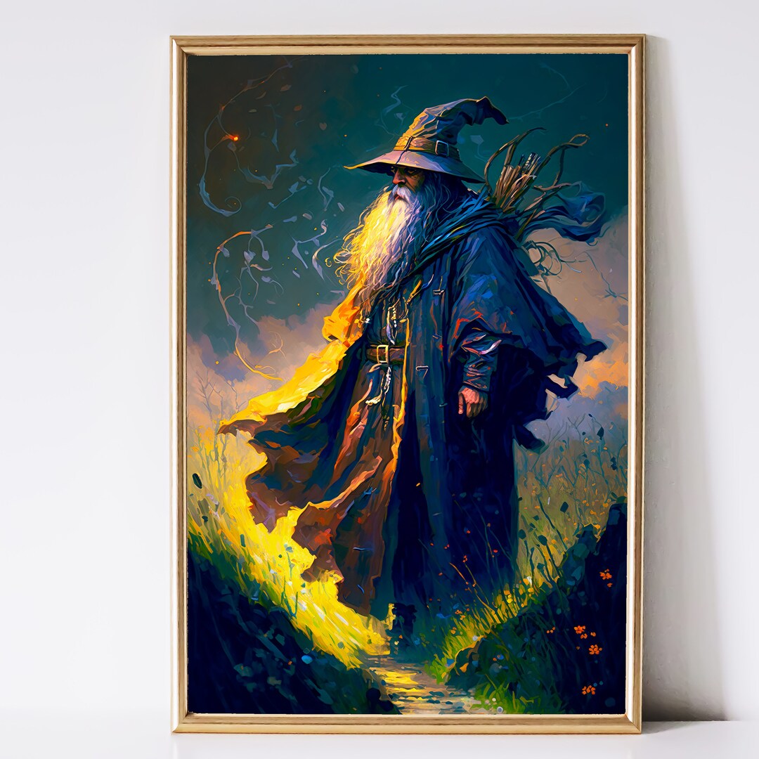 Wizard Art, Fantasy Art, Mythical Art, Magical Art, Digital Download ...
