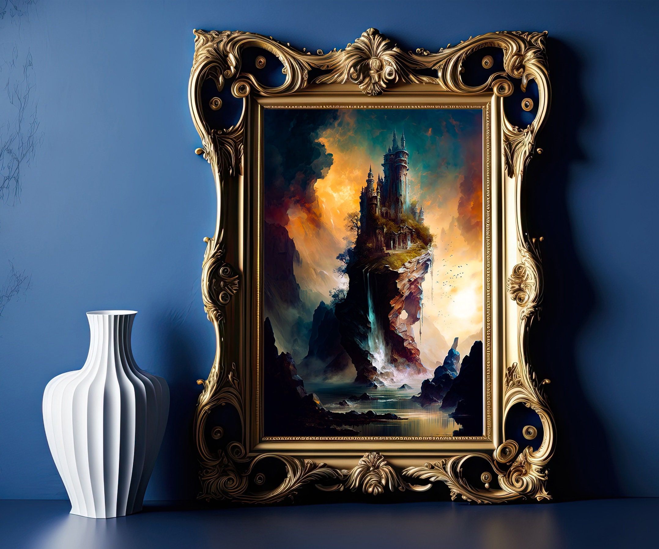 Castle Art Fantasy Art Mythical Art Magical Art Fantasy - Etsy