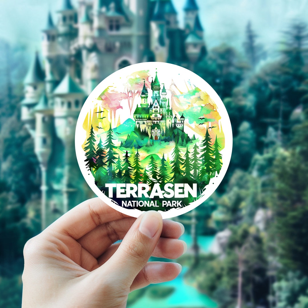 Terrasen National Park Sticker Throne of Glass Sticker Laptop Phone ...
