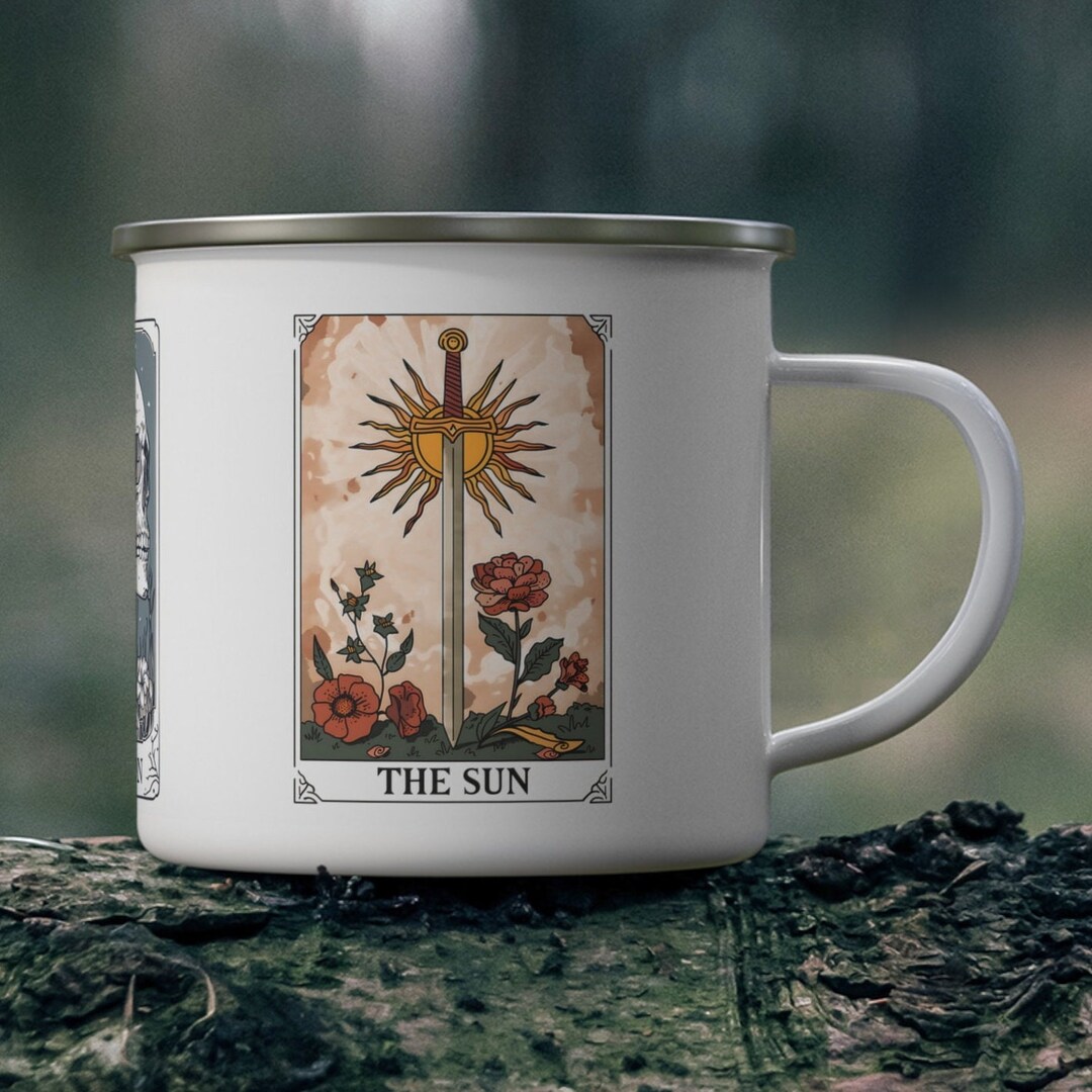 The Sun the Moon the Star Camping Mug, Tarot Cards Mug Earthy Boho Mug ...