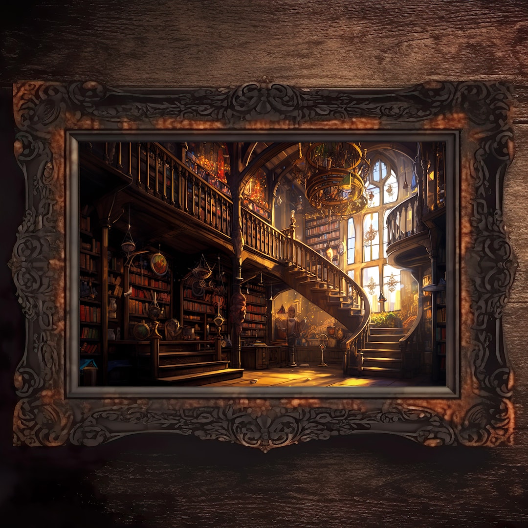 Fantasy Library Art, Books and Reading Art, Fantasy Art, Mythical Art ...