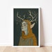 Druid Portrait, Fantasy Art, Printable Wall Art Abstract Boho Art Print ...