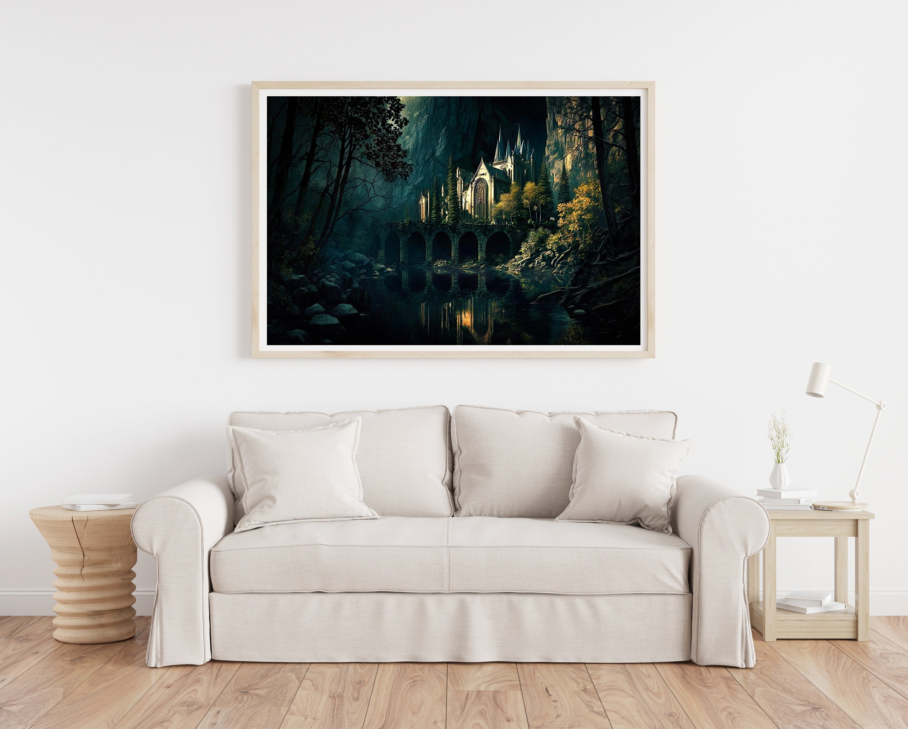 Elven City Art Fantasy Art Mythical Art Magical Art - Etsy