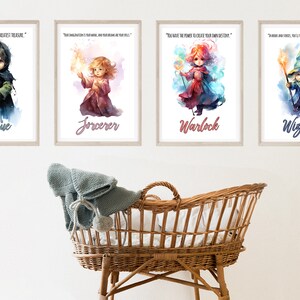 Dnd Character Class Bundle for Nursery, Set of 12 Classes, Positive ...